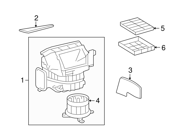 87103-60481 - HVAC Blower Motor - 2008-2016 Toyota Land Cruiser | OEM ...