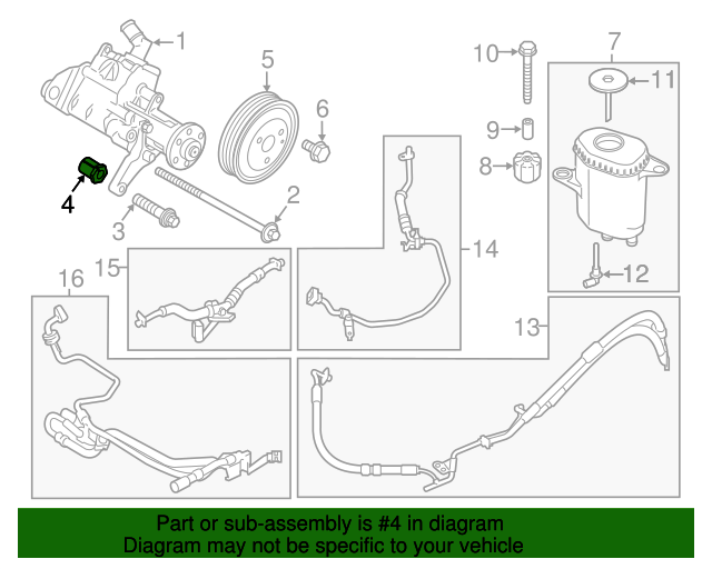 Genuine BMW 32-42-8-576-598 | Power Steering Pump Bushing | FREE ...