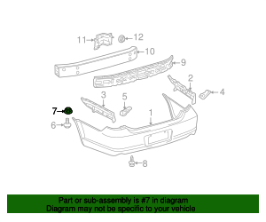 52187-AC010 - Bumper Cover Side Bracket - 2005-2012 Toyota Avalon ...