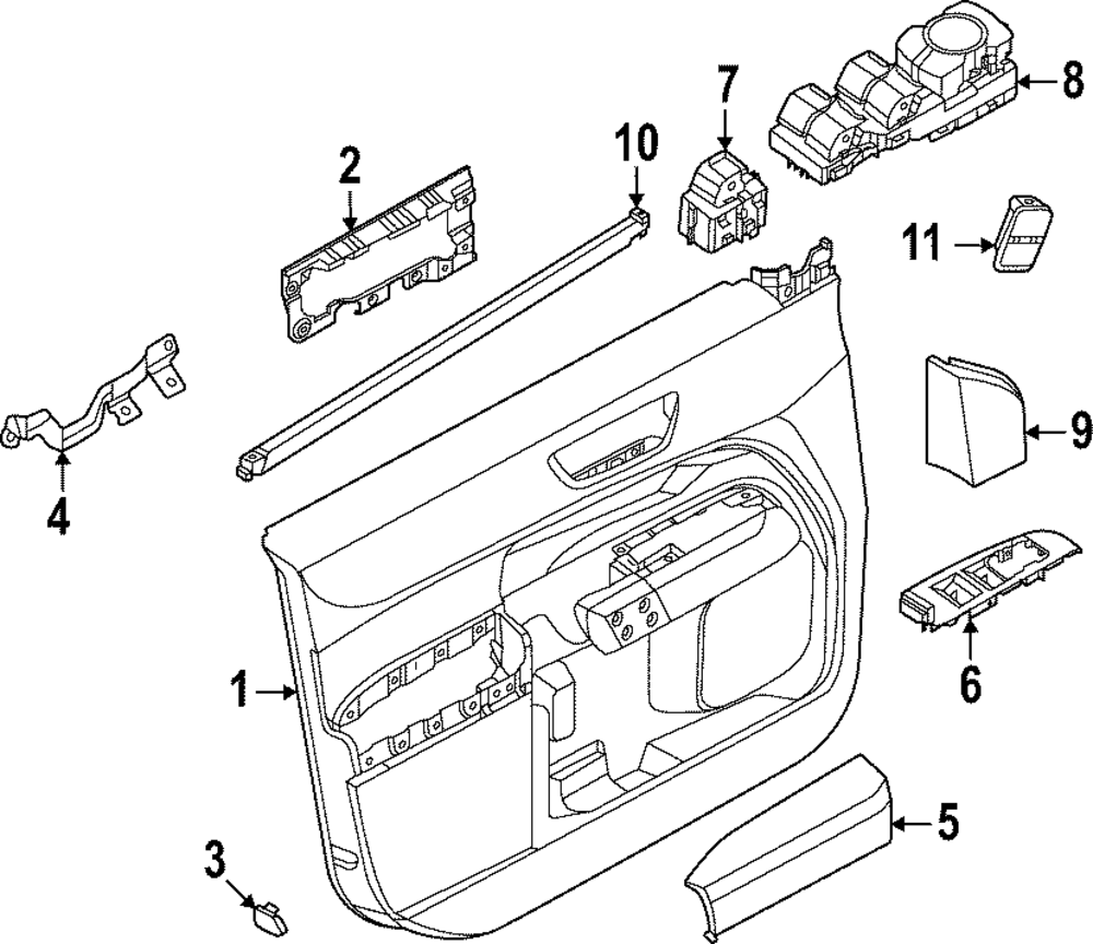 2024 Ford Maverick Window Switch NZ6Z-14529-AB | TascaParts.com
