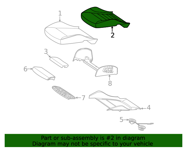 290-910-77-07-8V48 - Cushion Cover 2019-2021 Mercedes-Benz | Mercedes ...