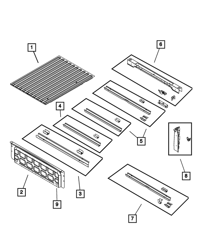 2009-2023 Mopar D Pillar Reinforcement, Right 68534132AA | OEM Parts Online
