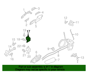 82420-AG000 - Upper Hinge 2013-2024 Nissan | Nissan Parts & Accessories ...
