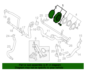 31219000 - Water Pump Assembly - 2007-2014 Volvo | Volvo OEM Parts Direct