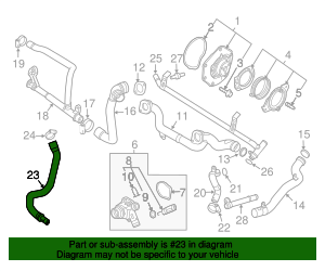 Genuine Hose for 2007-2016 Volvo | Part# 30774512 | Over 30% Off All ...