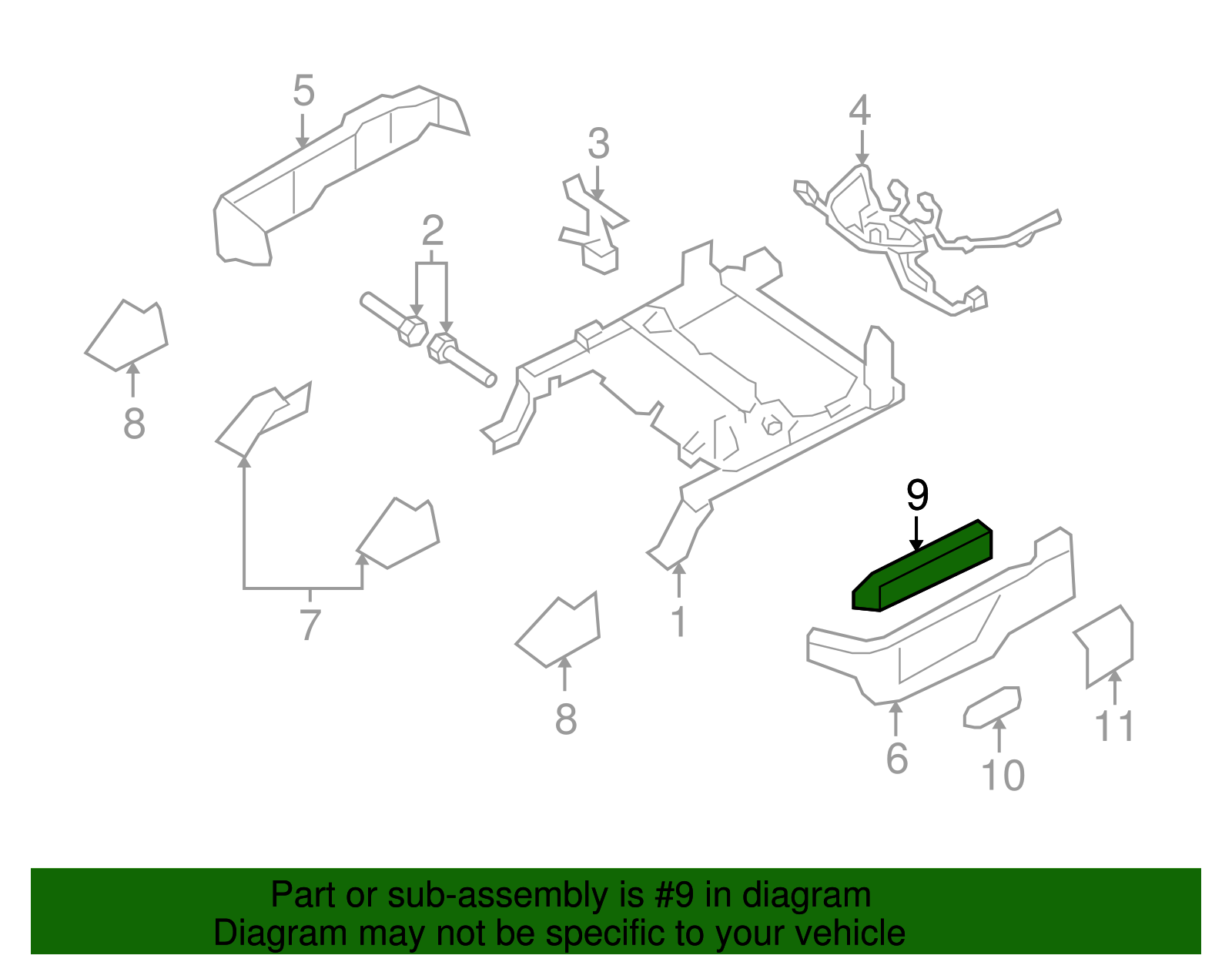 Ford Dealership 2005-2012 Ford Motorcraft™ Power Seat Switch SW-7488 ...