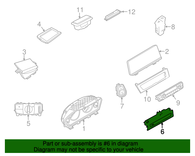 Genuine BMW 61-31-9-232-635 | Control Switch | FREE Shipping on Most ...