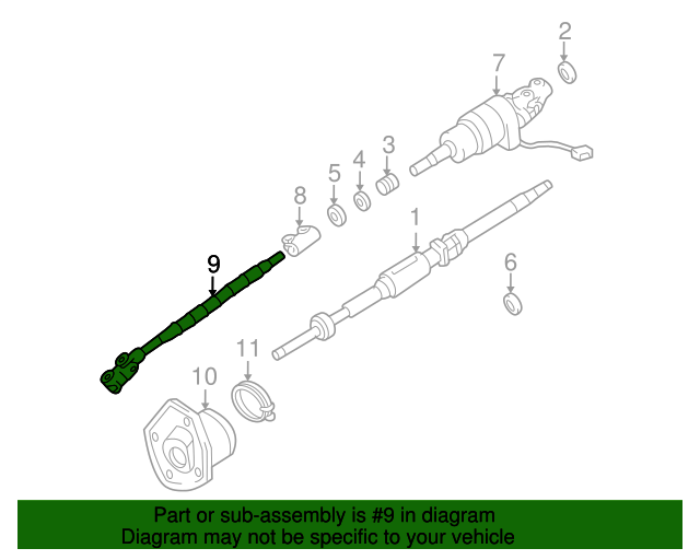 2003-2007 Lexus LX470 Intermediate Shaft 45203-60110 | OEM Parts Online