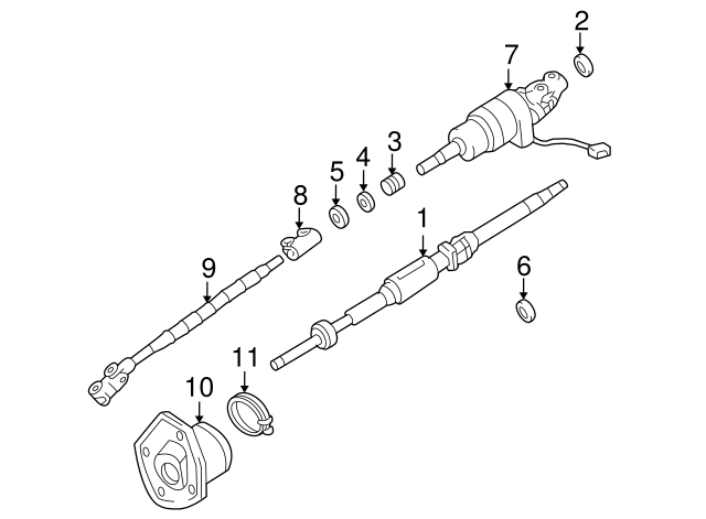 2003-2007 Lexus LX470 Intermediate Shaft 45203-60110 | OEM Parts Online