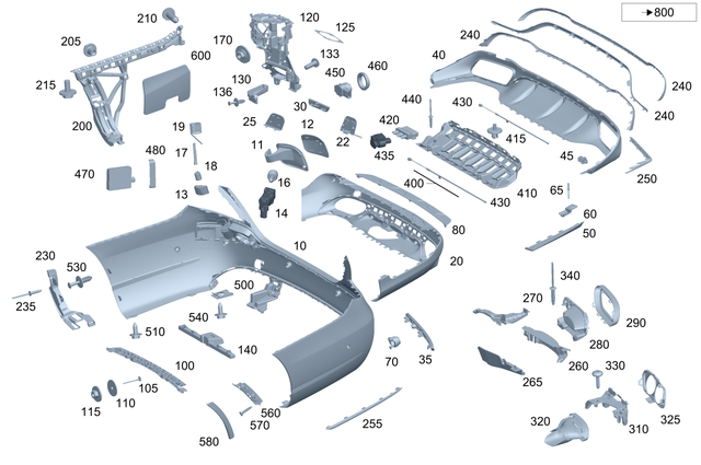 2017-2021 Mercedes-Benz Basic Carrier, Bumper 213-885-15-65 | Mercedes ...