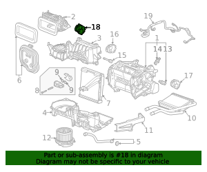 (Replaces 13547356) Air Valve Actuator 13554362 GM | GMPartsDirect.com