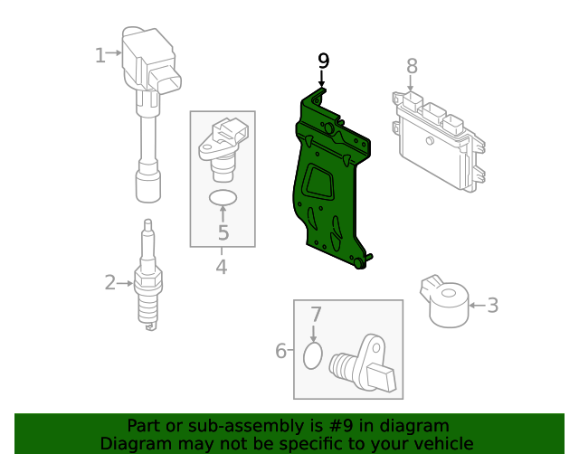 2018-2019 Nissan Kicks ECM Mount Bracket 23714-5RB0A | QuirkParts