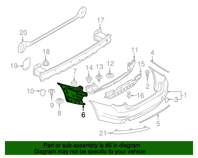 51127387299 - 2017-2020 BMW Side Support (51-12-7-387-299) | BMW of ...