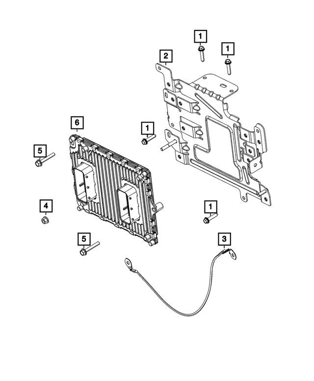 2021-2022 Jeep Gladiator Engine Controller Module 68568654AB | Mopar ...