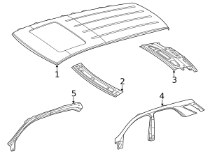 2020-2023 Mercedes-Benz Windshield Header 167-650-26-00 | MB OEM Parts