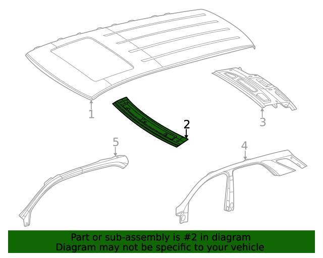 2020-2023 Mercedes-Benz Windshield Header 167-650-26-00 | MB OEM Parts