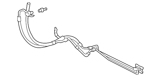 Genuine Toyota Power Steering Pressure Hose part# 44410-0C011 for 2000 ...