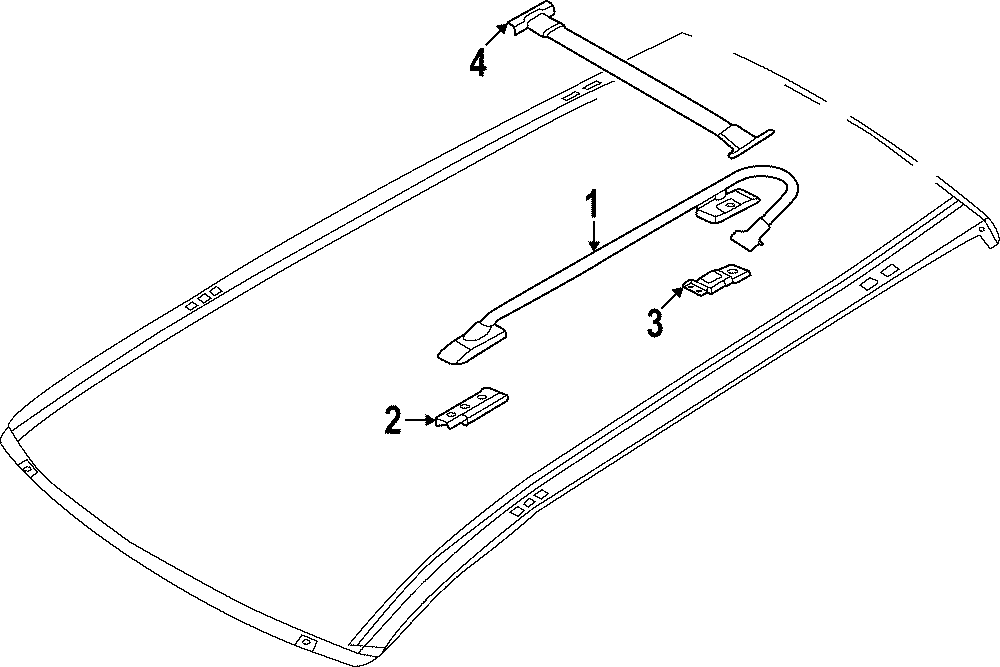 2023-2024 Nissan Pathfinder Cross Bar 73808-9A40A | Nissan Parts Plus