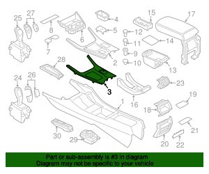 51167485945 - 2011-2017 BMW X3 Shift Plate (51-16-7-485-945) | BMW of ...