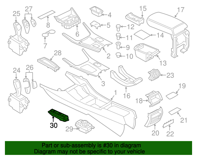 61319267894 - 2011-2012 BMW X3 Switch Assembly (61-31-9-267-894) | BMW ...