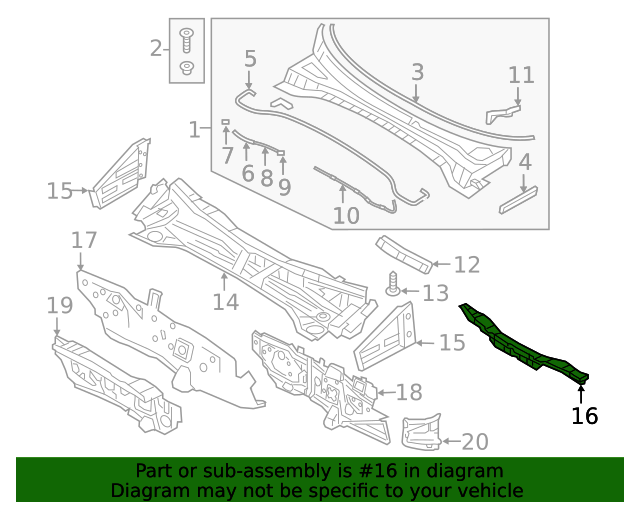 2016-2021 Hyundai Tucson Front Insulator 84125-D3000 | OEM Parts Online