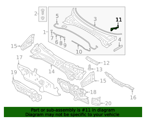 Hyundai - 86153-D3000 - Side Cover - 2016-2021 Hyundai Tucson | OEM ...