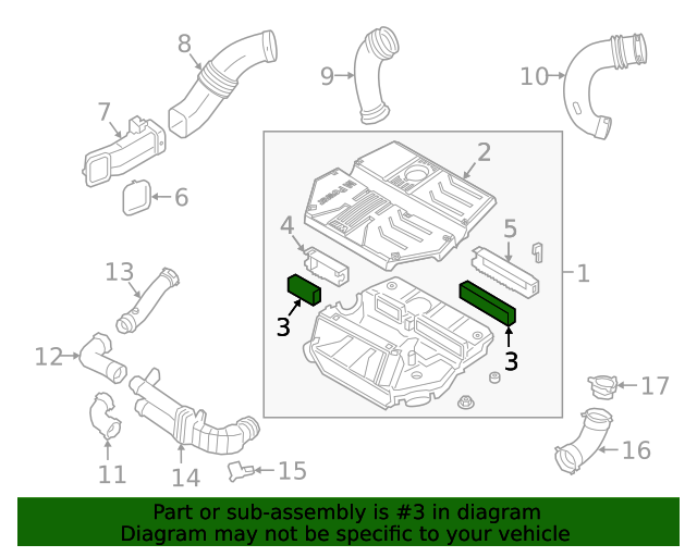 2020-2024 BMW Air Filter 13729502014 | OEM Parts Online