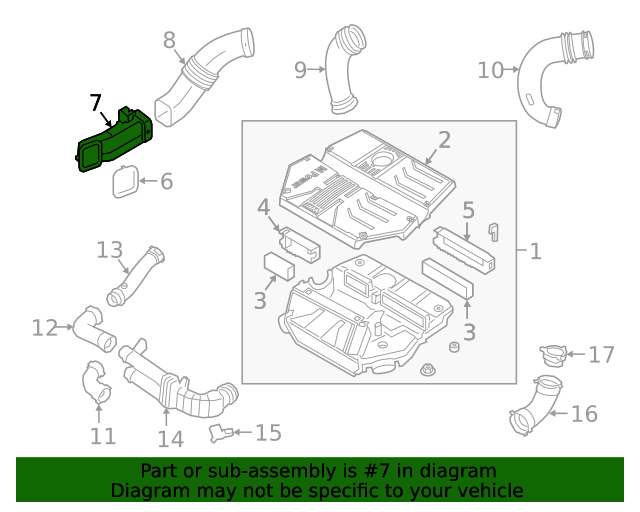 Genuine BMW 13-71-8-053-368 | Intake Duct | FREE Shipping on Most ...