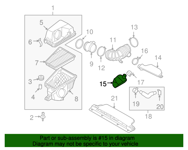 Hyundai - 28191-3M010 - Resonator - 2009-2012 Hyundai Genesis | OEM ...