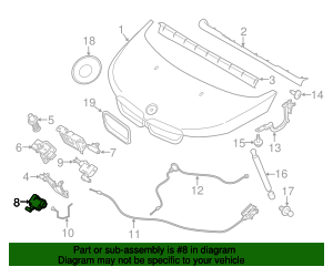 2014-2021 BMW Actuator 67-11-7-309-678 | AutoNationParts.com
