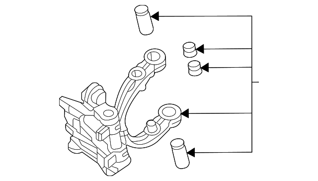 2018-2024 Audi Couple & Flange Mount Kit 0B0-598-082 | OEM Parts Online