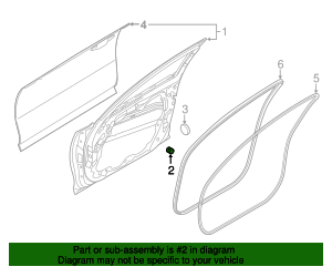 2016-2021 Kia Door Shell Bumper 82191-D4000 | TascaParts.com