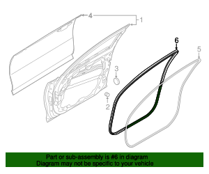2018-2023 Kia Stinger Weather-Strip On Body 82110-J5000 | OEM Parts Online