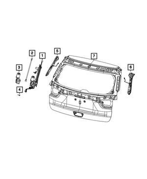2017-2024 Jeep Compass Lift-Gate Motor 68303285AA | My Mopar Parts