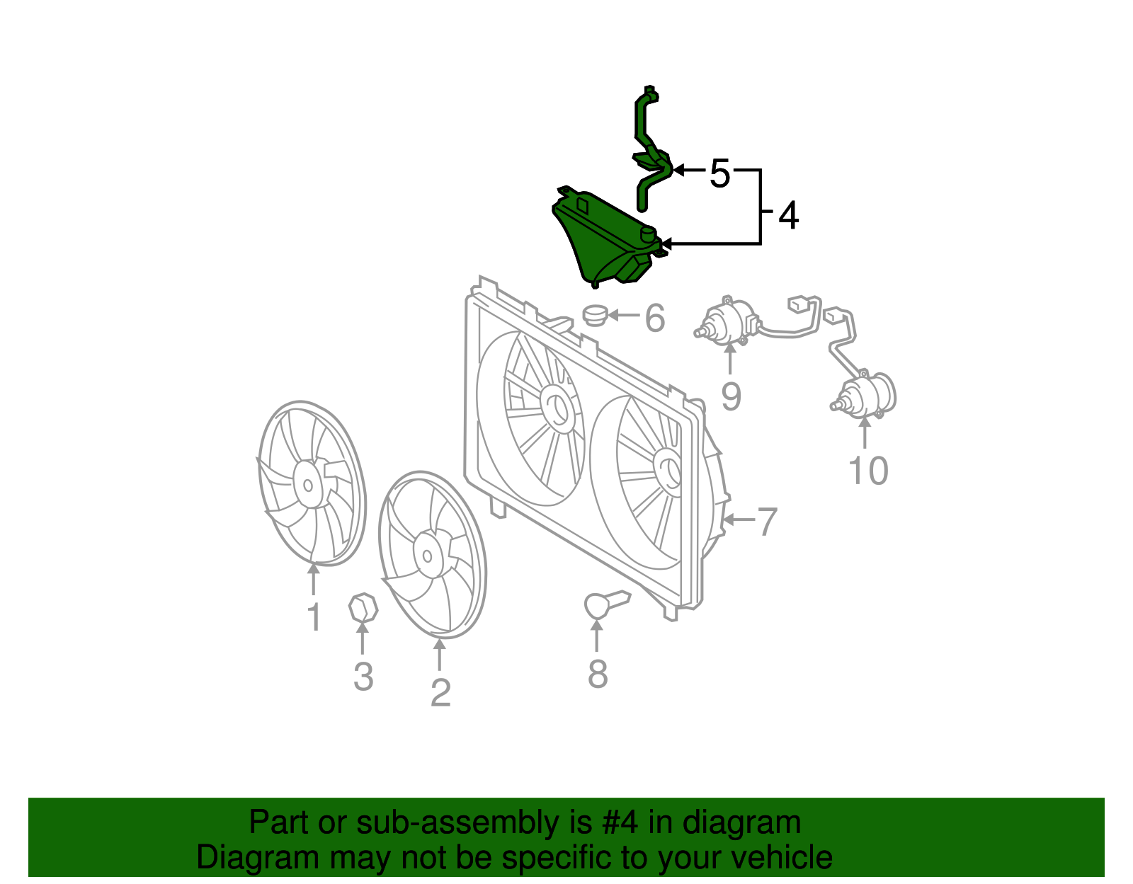 16470-31181 - 2014-2017 Lexus - Engine Coolant Reservoir | My L Parts