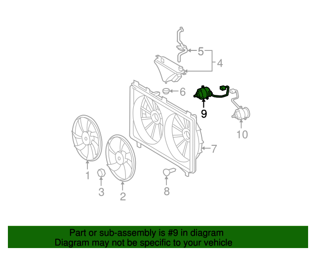 Lexus OEM Fan Motor Part# 16363-31040 | OEM Vehicle Parts