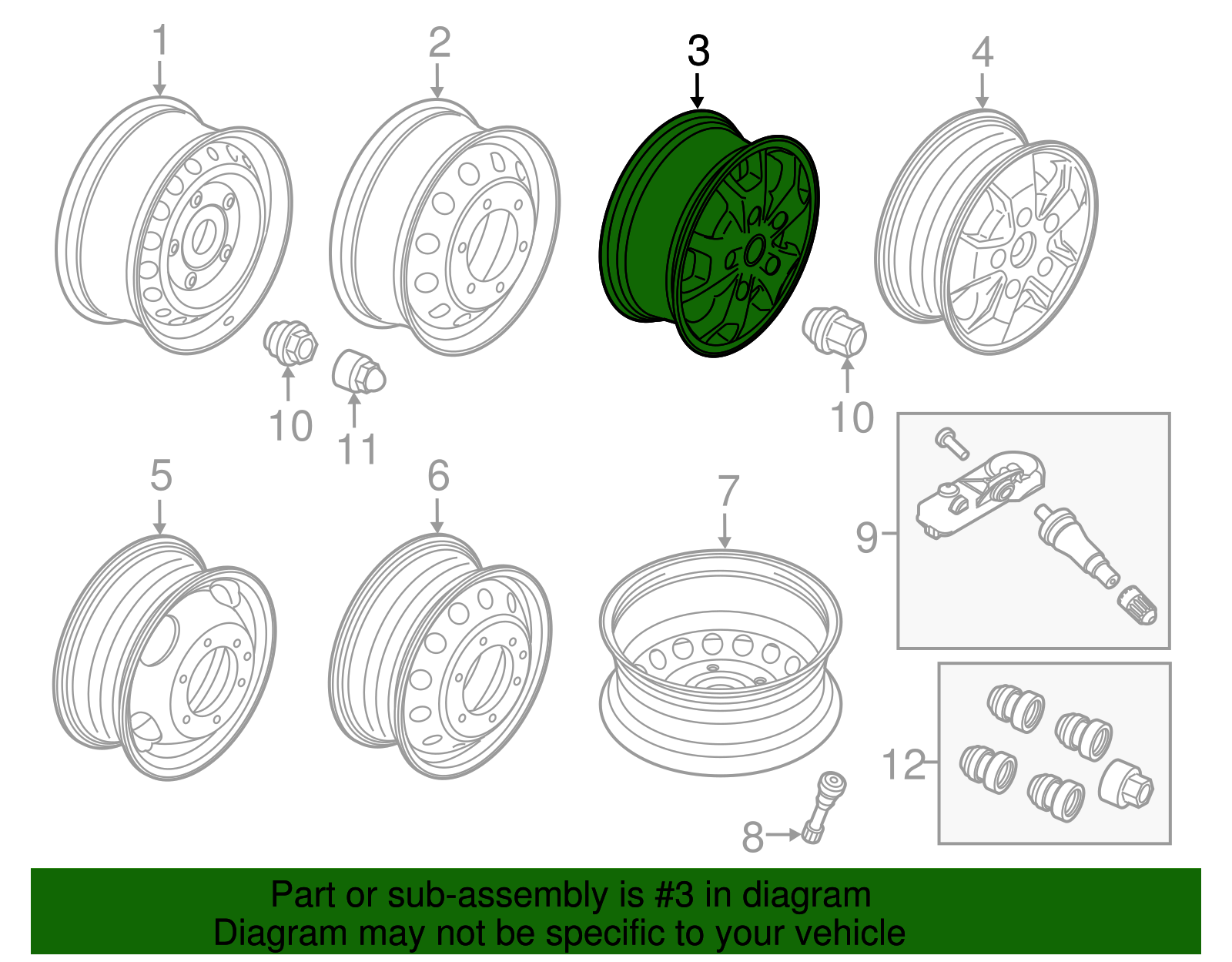 PK4Z-1007-C - Wheel, Alloy 2023 Ford | Ford Parts Direct