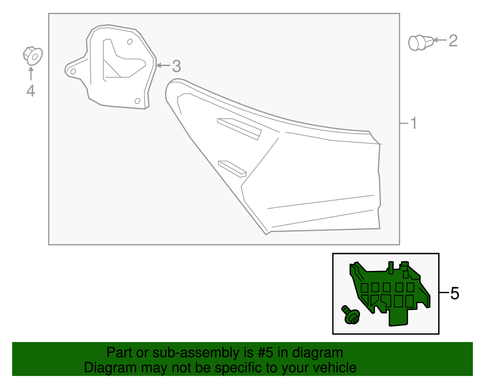 52562-30150 - Tail Lamp Assembly Retainer - 2013-2020 Lexus | My L Parts
