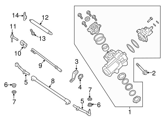 2017-2022 Ford Drag Link HC3Z-3304-B | AutoNationParts.com