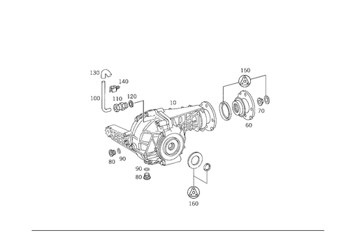 Axle Housing, Front for 2002 Mercedes-Benz ML 500 | Mercedes-Benz USA Parts