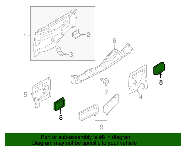2009-2014 Nissan Cube Pressure Vent 76804-1FA0B | My Nissan Part