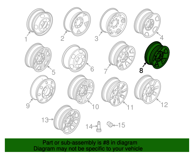 2005-2010 Ford Wheel Asm 5C3Z*1007*DA | TascaParts.com