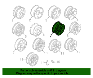 2008-2010 Ford Wheel, Alloy 7C3Z-1007-C | OEM Parts Online