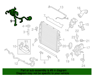 2014-2016 Land Rover LR4 Upper Radiator Hose | Land Rover Lake Bluff