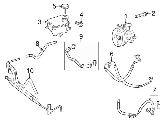 2012-2015 Mercedes-Benz C 250 Cooling Pipe 204-460-01-43 | Mercedes ...