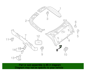 099-991-04-70 - Handle Clamp 2015-2022 Mercedes-Benz | Mercedes-Benz ...