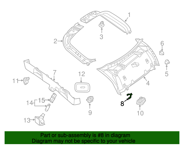 099-991-04-70 - Handle Clamp 2015-2022 Mercedes-Benz | Mercedes-Benz ...