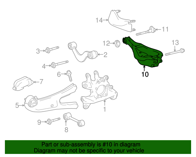 48730-48180 - Suspension Control Arm 2010-2013 Lexus | AutoNationParts.com