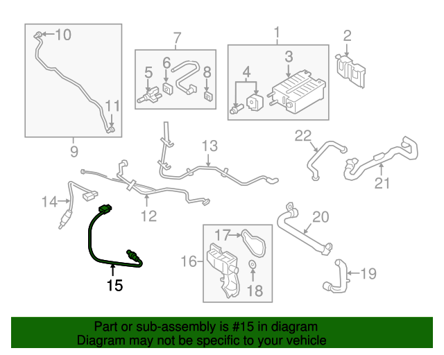 2017-2019 Ford Escape Oxygen Sensor F1FZ-9G444-G | Blue Springs Ford Parts