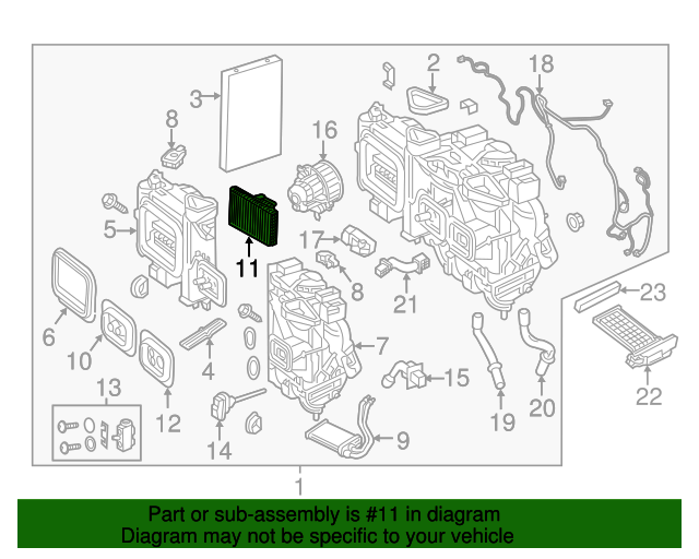 000-830-08-02 - A/C Evaporator Core 2016-2023 Mercedes-Benz Metris ...